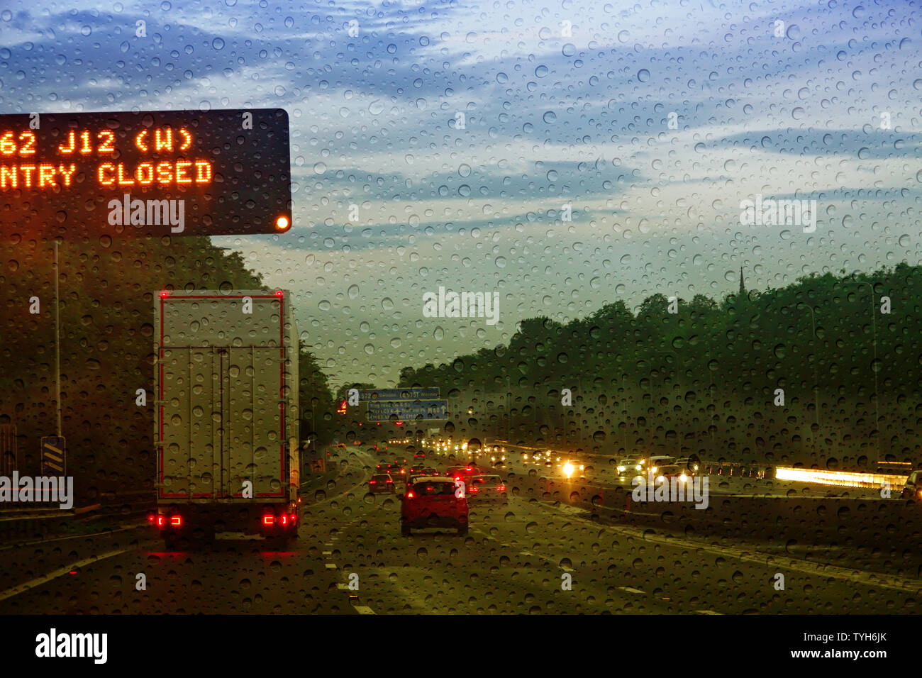 M62 motorway traffic hi-res stock photography and images - Alamy