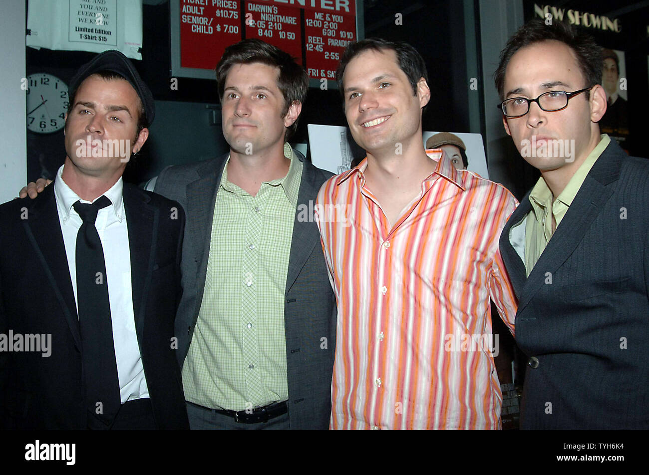 Cast members of the "Baxter" film Justin Theroux, Michael Showalter ...