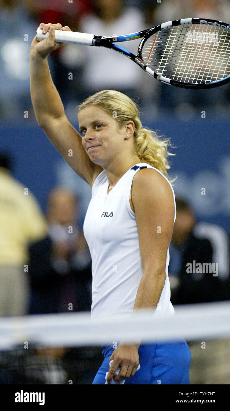 Kim Clijester of Belgium, who ranks fourth, waves to fans after ...