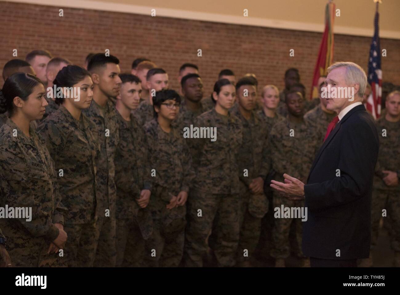 POINT, N.C. (Nov. 9, 2016) Secretary of the Navy (SECNAV) Ray Mabus ...