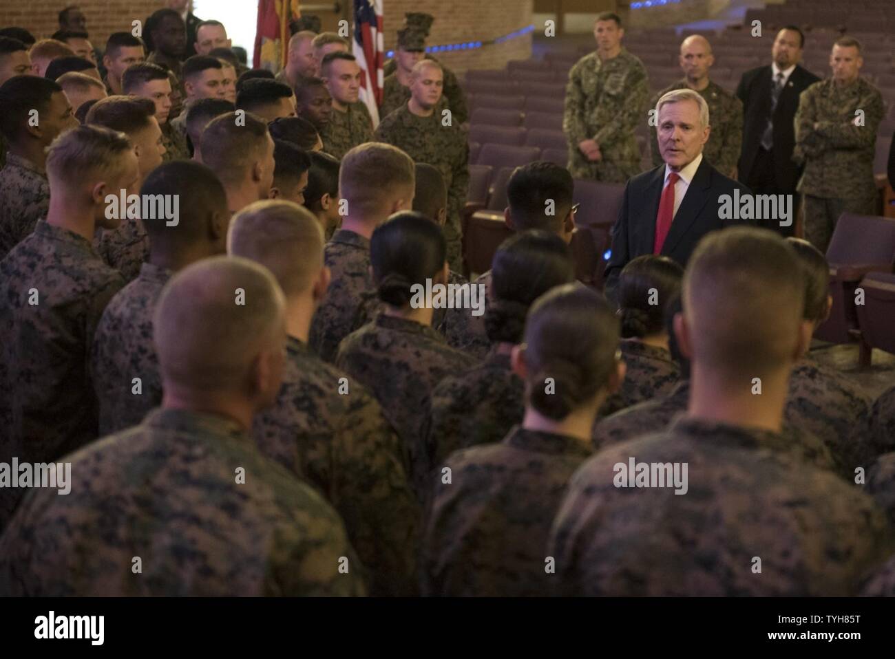 POINT, N.C. (Nov. 9, 2016) Secretary of the Navy (SECNAV) Ray Mabus ...