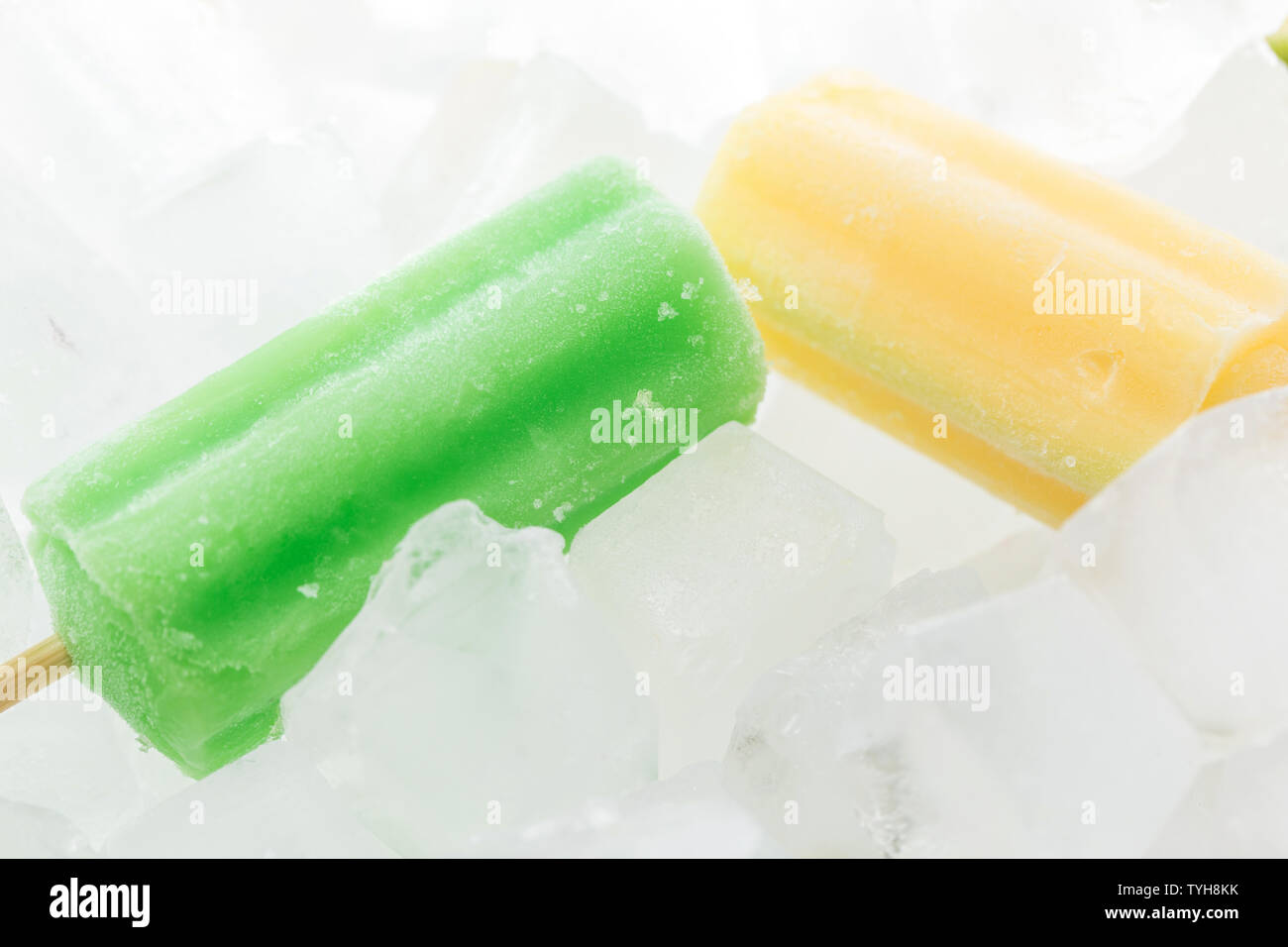 Ice cream in ice cubes Stock Photo - Alamy