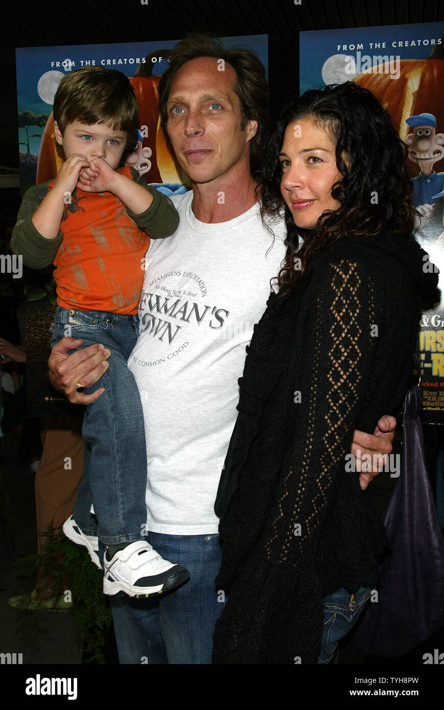 William Fichtner and family arrive at the premiere of "Wallace & Gromit ...