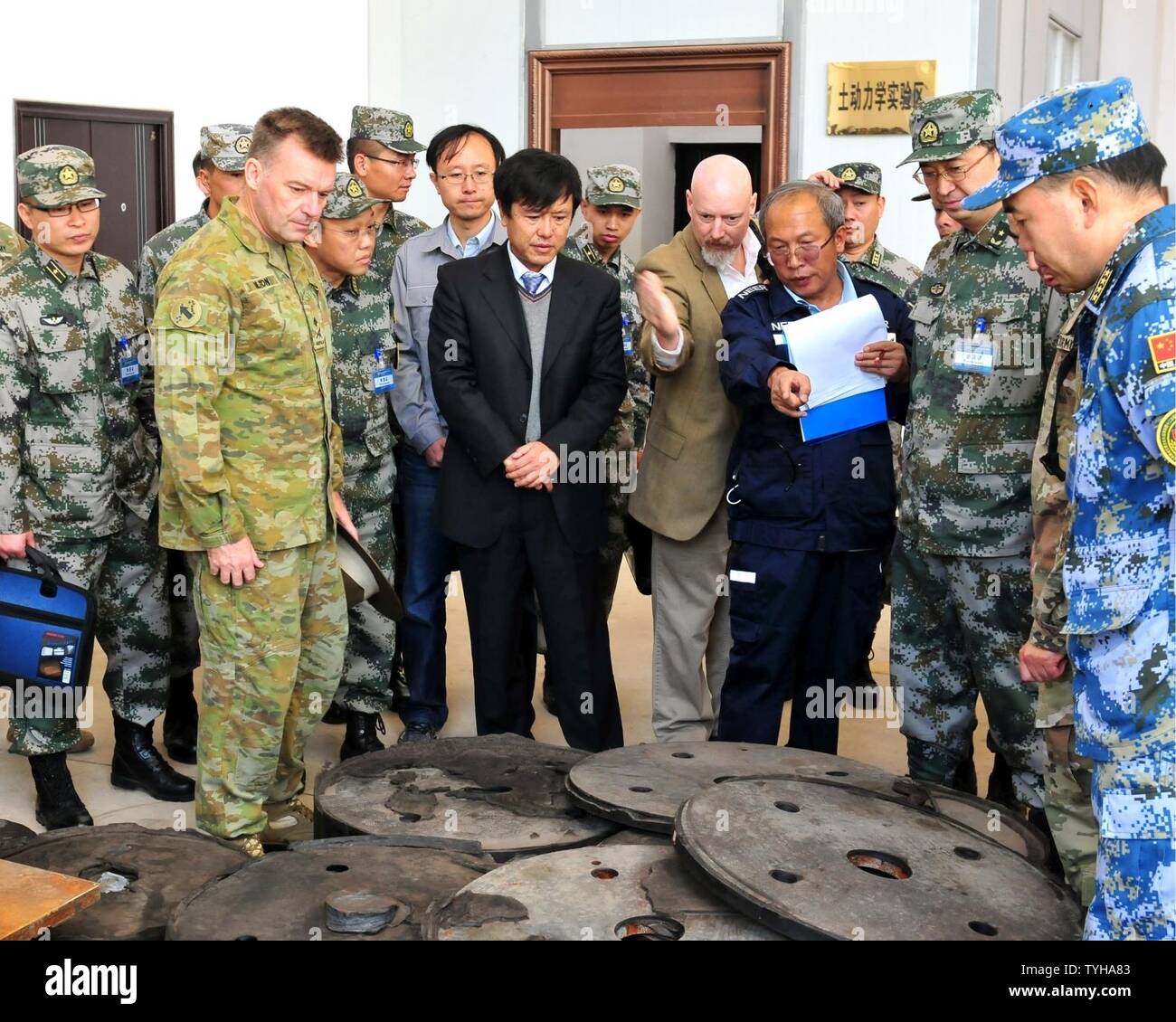 Maj. Gen. Gregory Bilton (right), the deputy commanding general of the ...