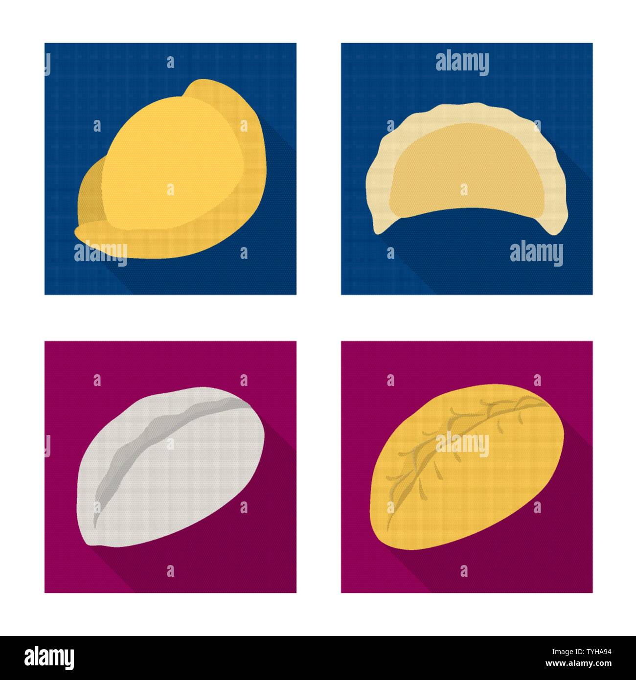 Vector design of products and cooking logo. Collection of products and ...