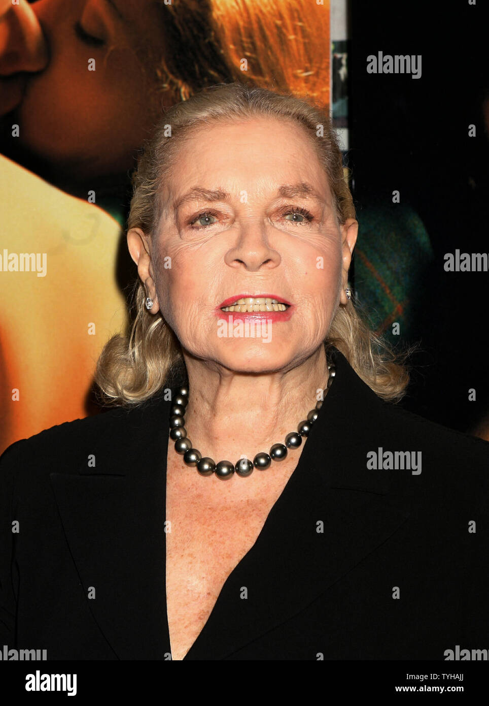 Lauren Bacall poses for pictures at The White Countess Premiere at the ...