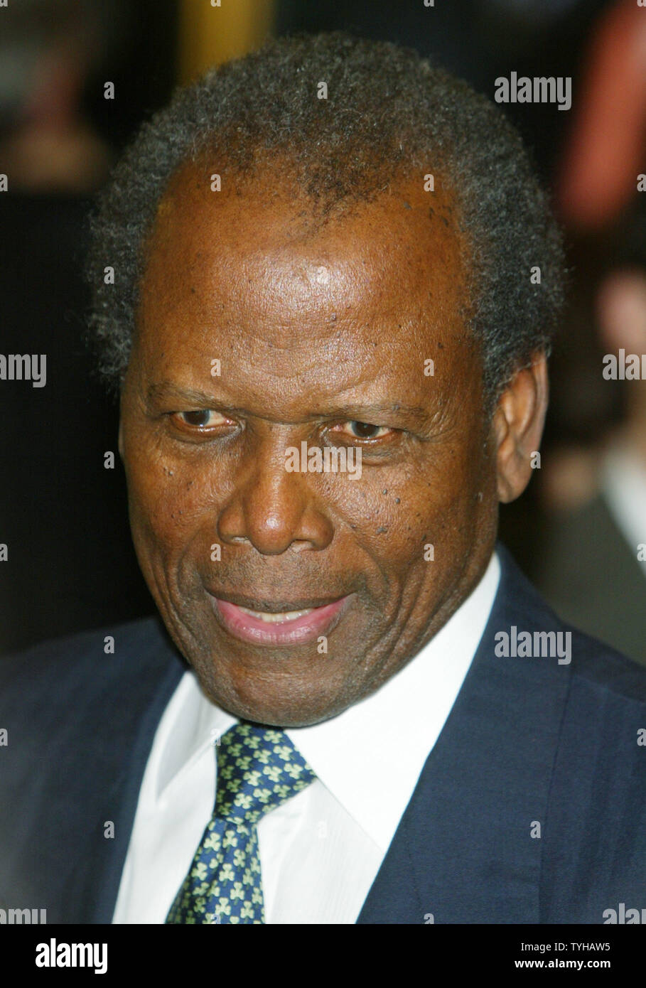 Actor Sydney Poitier attends opening night of the play "The Color ...