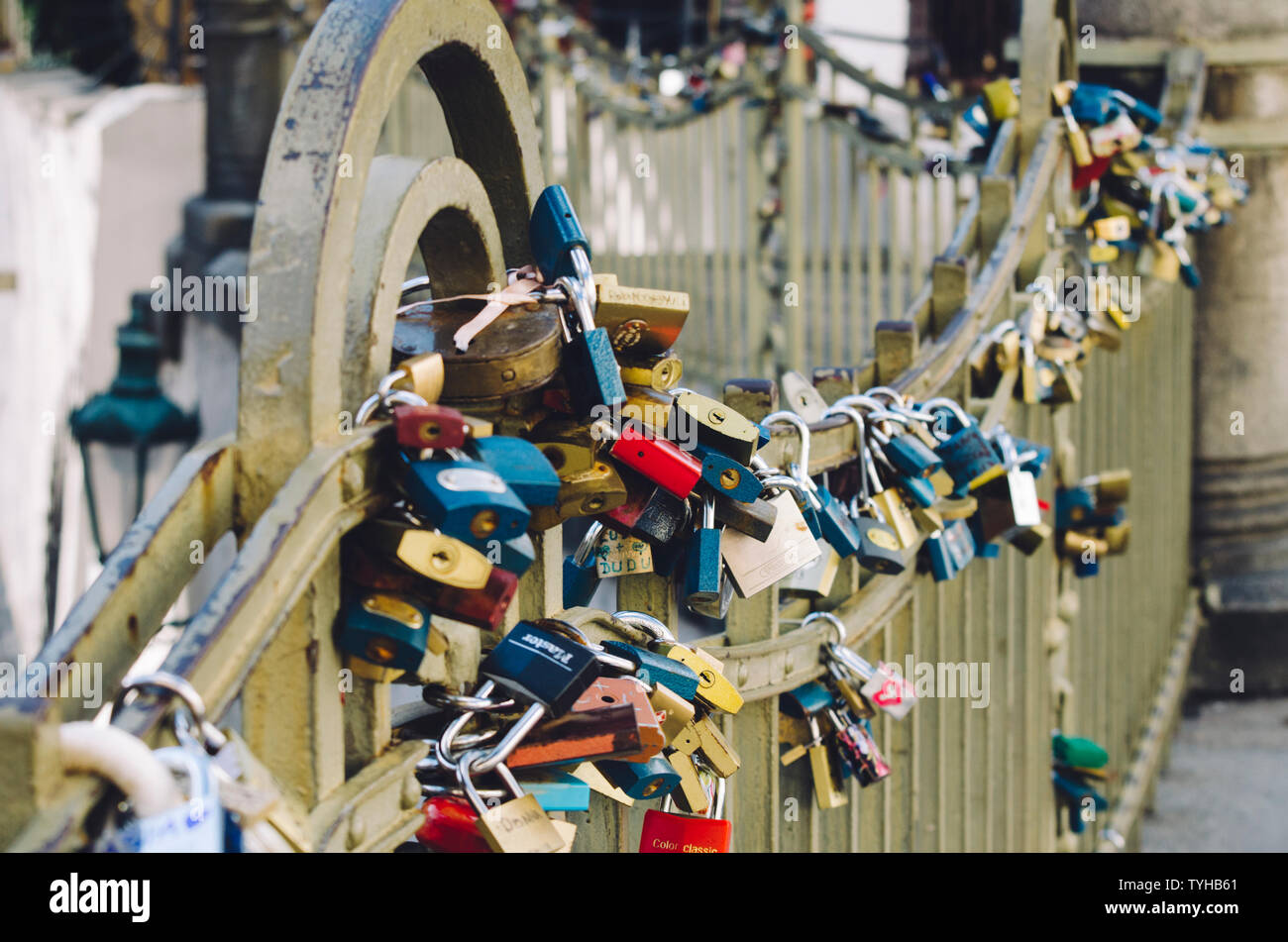 Lock bridge, prague hi-res stock photography and images - Alamy
