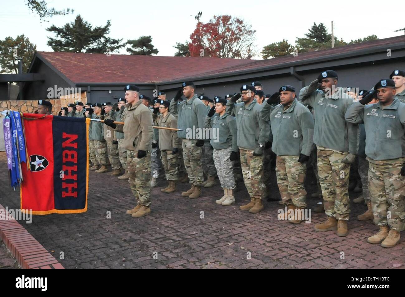 Soldiers of Headquarters, Headquarters Battalion, 2nd Infantry Division ...