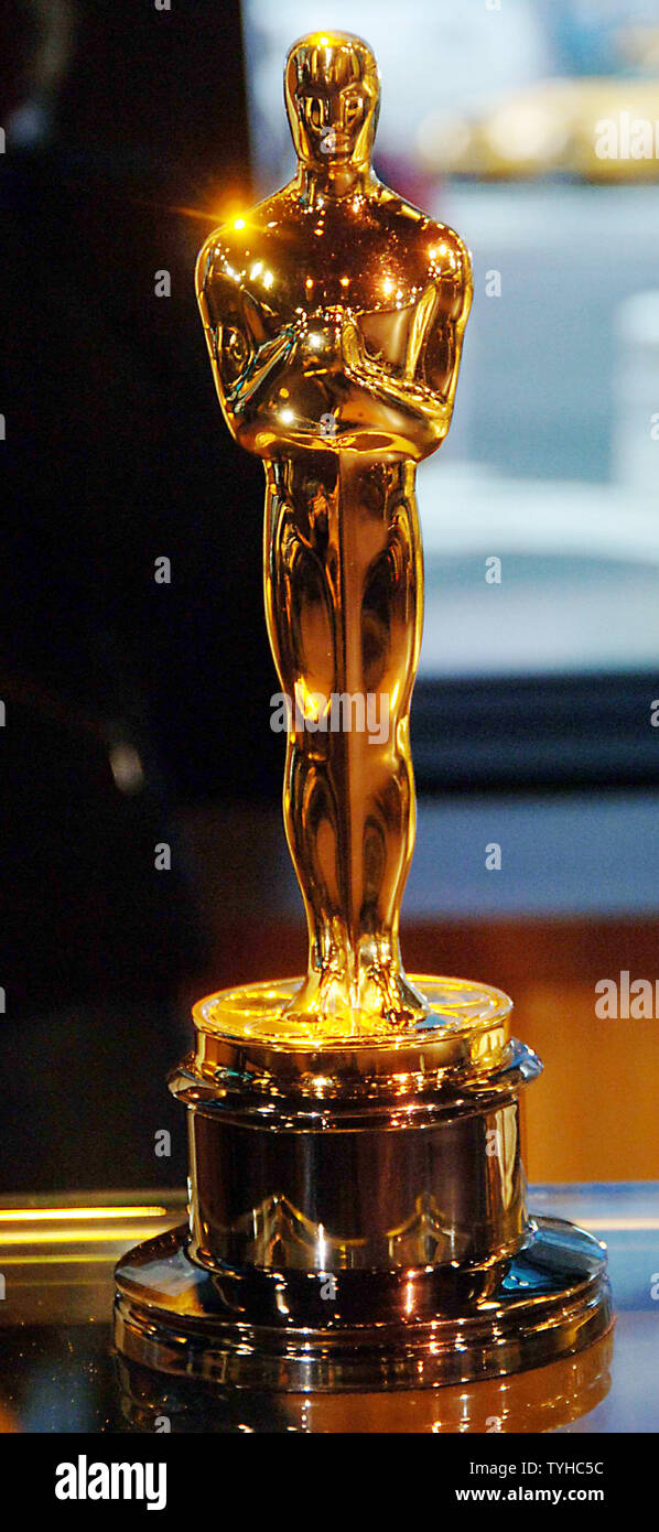 The 50 Oscar statuettes that will be presented to the winners at the ...