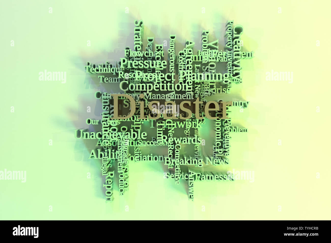 Disaster, business keyword and words cloud. For web page or design, as ...