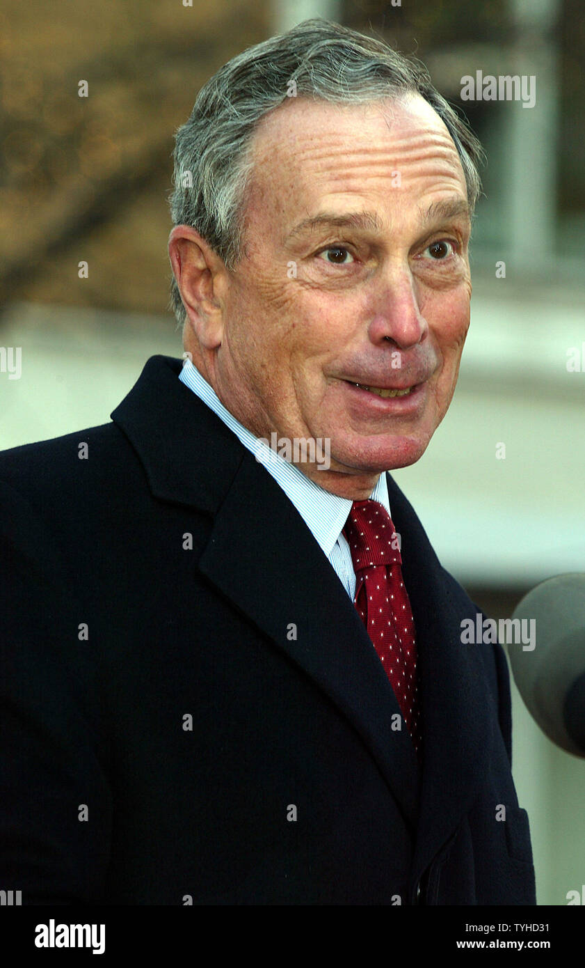 New York City Mayor Michael Bloomberg attends the Ceremony for the Re ...