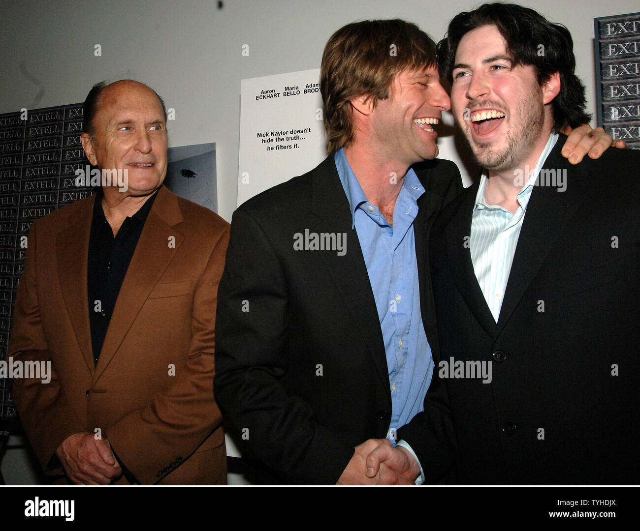 Actors Robert Duvall, Aaron Eckhart and film director Jason Reitman ...