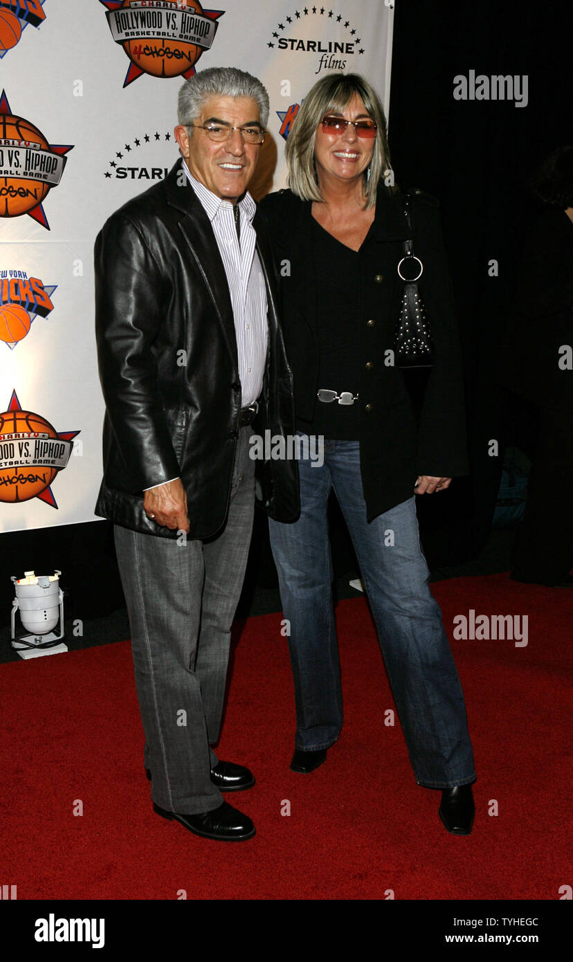 Frank Vincent and guest arrive for pictures before a game between ...