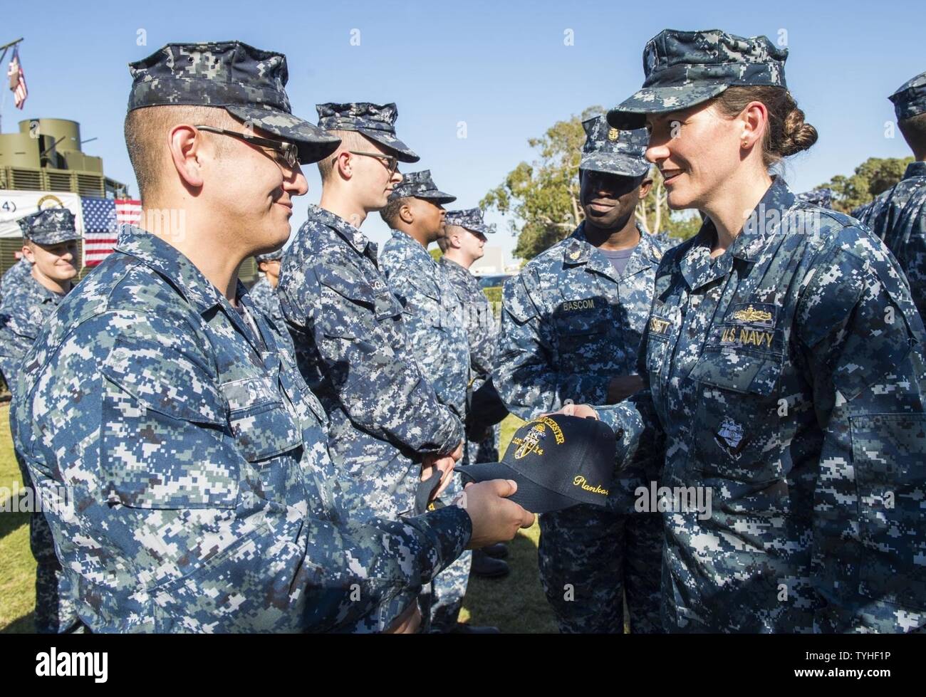 SAN DIEGO (Nov. 10, 2016) Cmdr. Emily Bassett, commanding officer ...