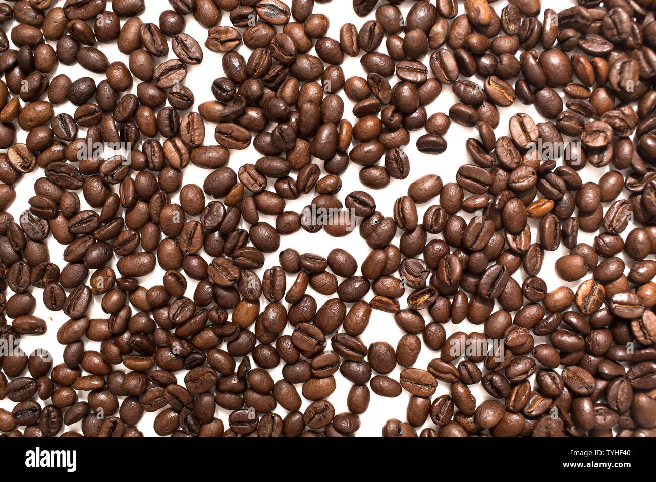 Roasted coffee beans brown seeds texture background wallpaper Stock ...