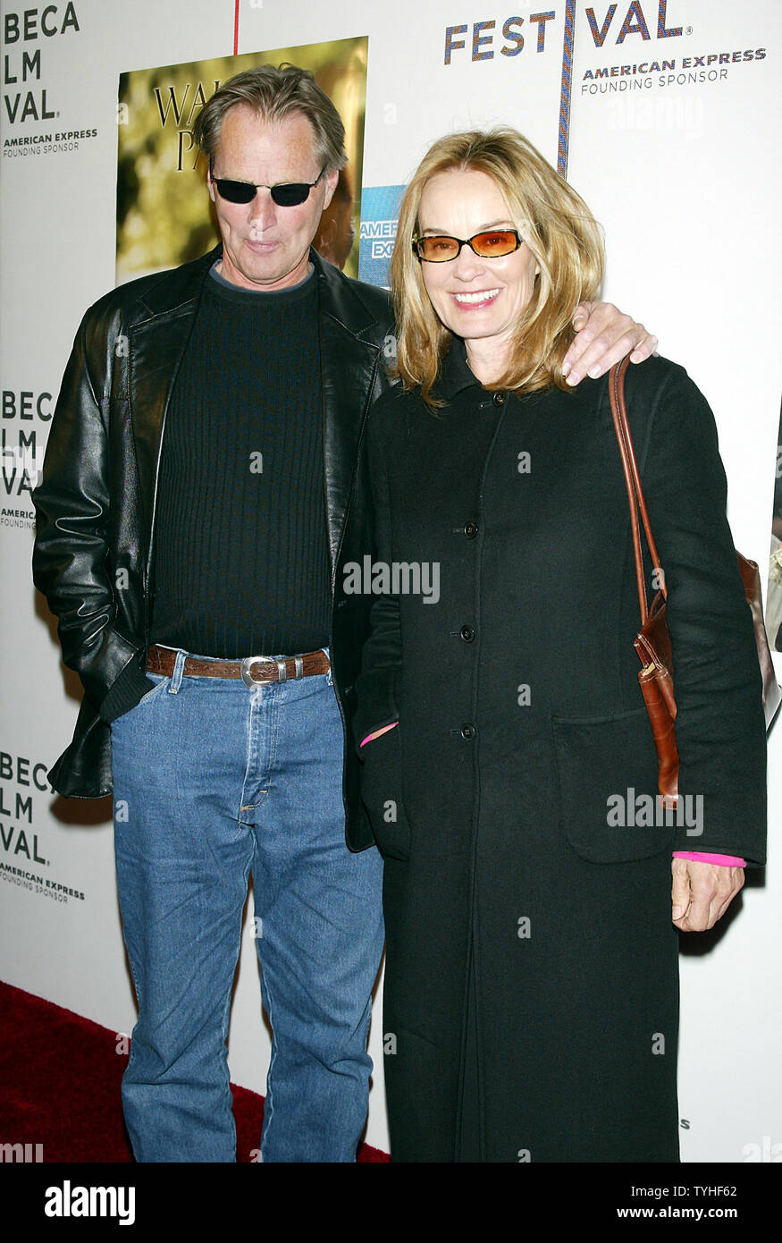 Sam Shepard and wife Jessica Lange arrive for the Tribeca Film Festival ...