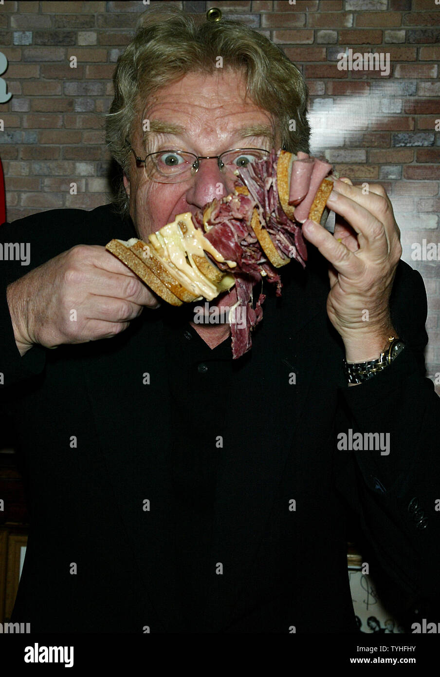 Jerry Springer celebrates his 3000th Show by enjoying a sandwich ...