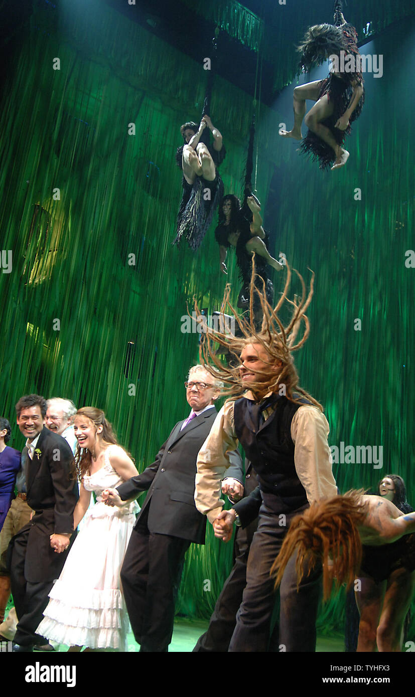 Actress Jenn Gambatese who plays Jane, director Bob Crowley and Josh ...