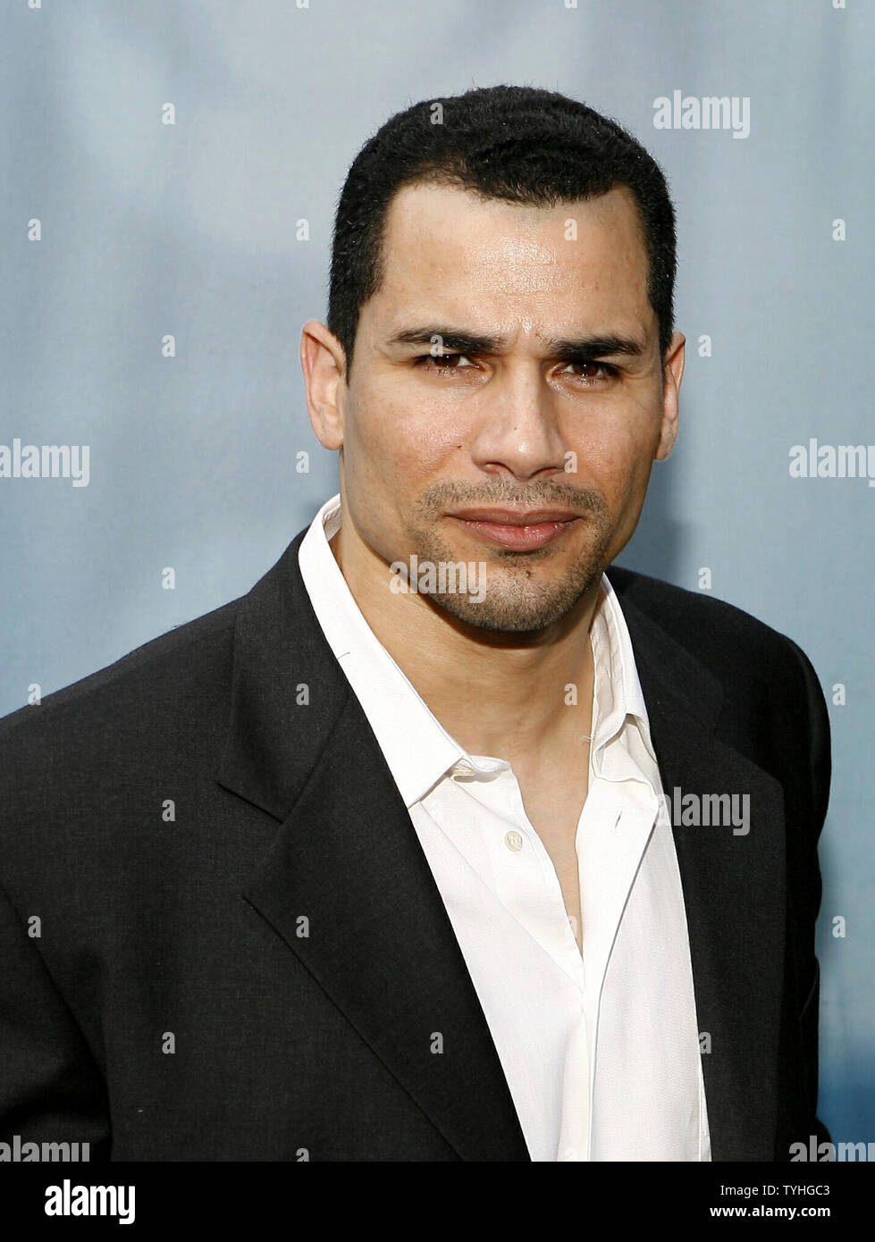 Franky G arrives on the red carpet during the CBS unveiling of its new ...