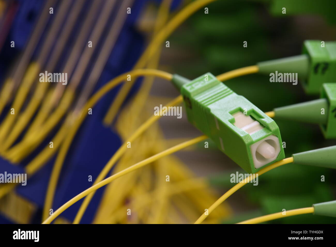 Fiber Optical Cable Pigtail Single Mode Type SC Stock Photo - Alamy