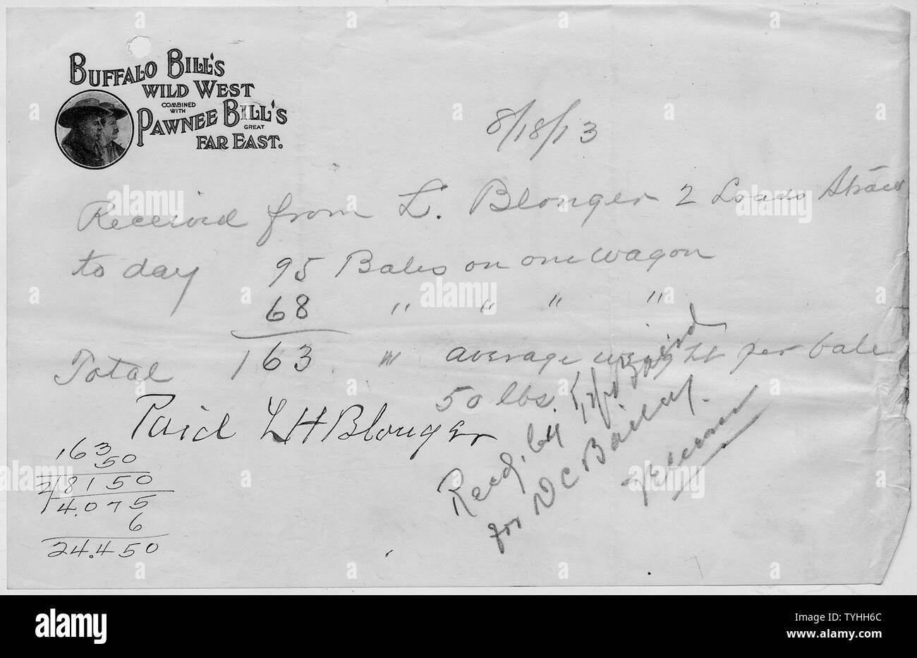 Livestock receipt Black and White Stock Photos & Images - Alamy
