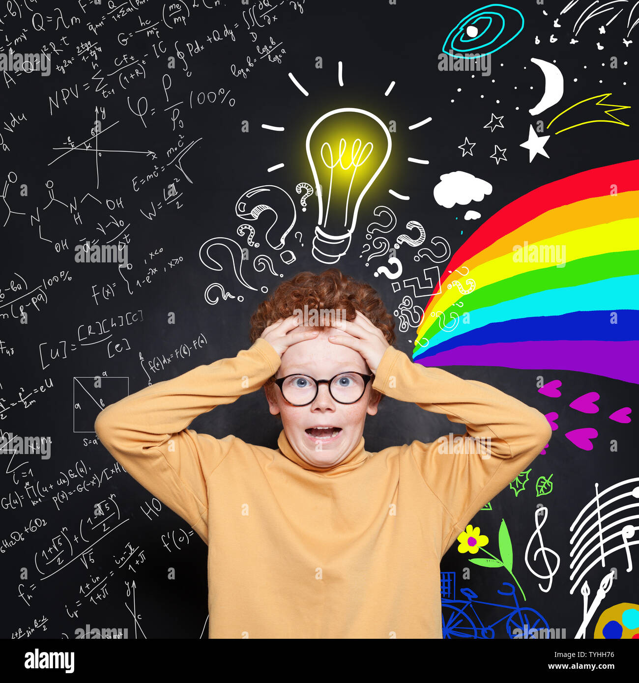 Scared kid school hi-res stock photography and images - Alamy