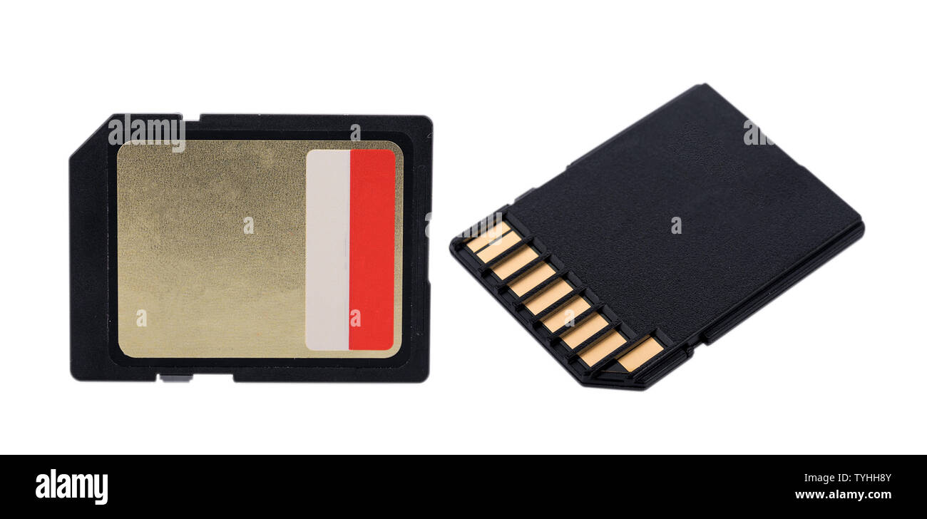 memory card on white background Stock Photo - Alamy