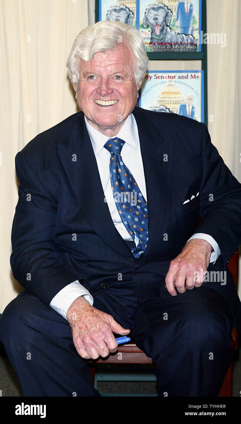 Senator Ted Kennedy signs copies of his new book "My Senator and Me: A ...