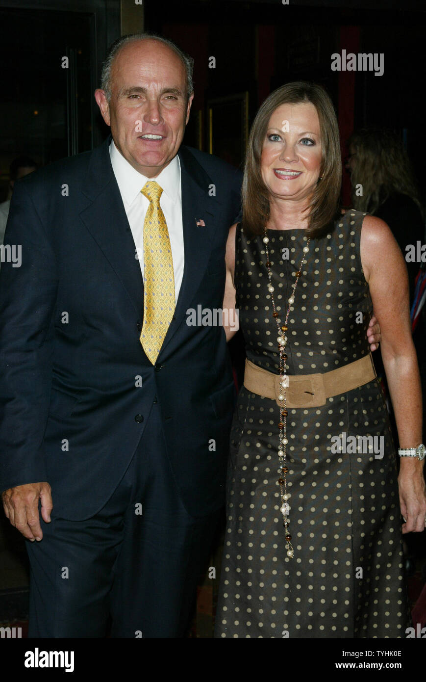 Rudy Giuliani and wife Judi arrive for the premiere of "World Trade ...