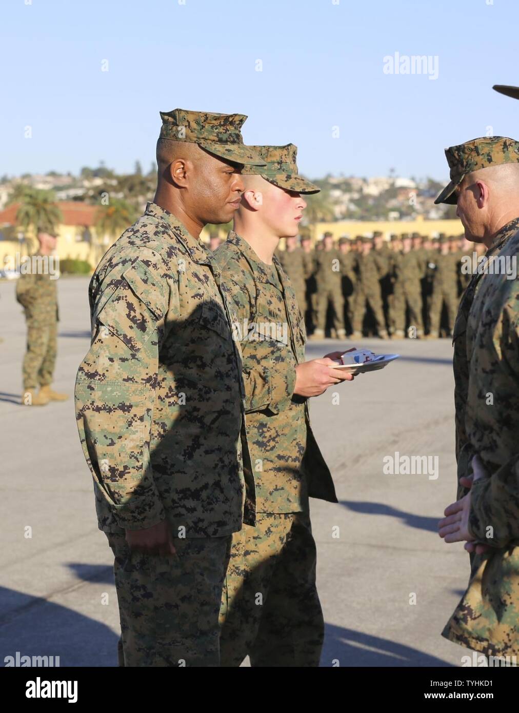 Lieutenant Colonel Samuel Howard, executive officer, Recruit Training ...