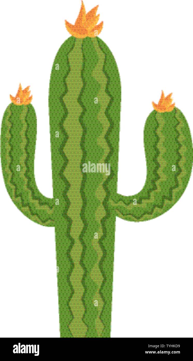 desert cactus cartoon vector illustration graphic design Stock Vector ...