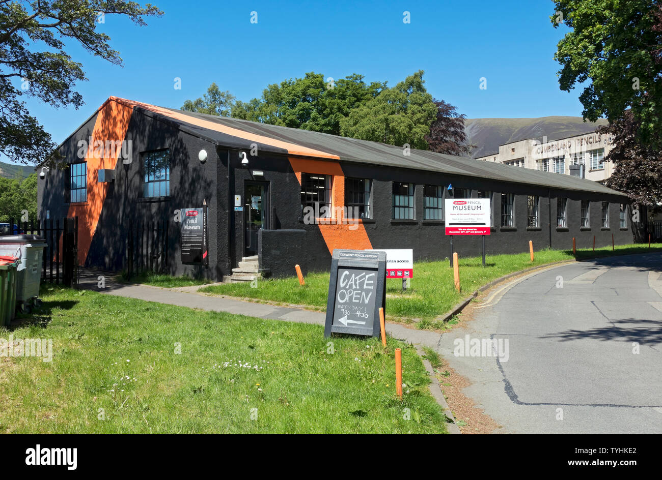 Derwent Pencil Museum exterior in summer Keswick Cumbria England UK ...