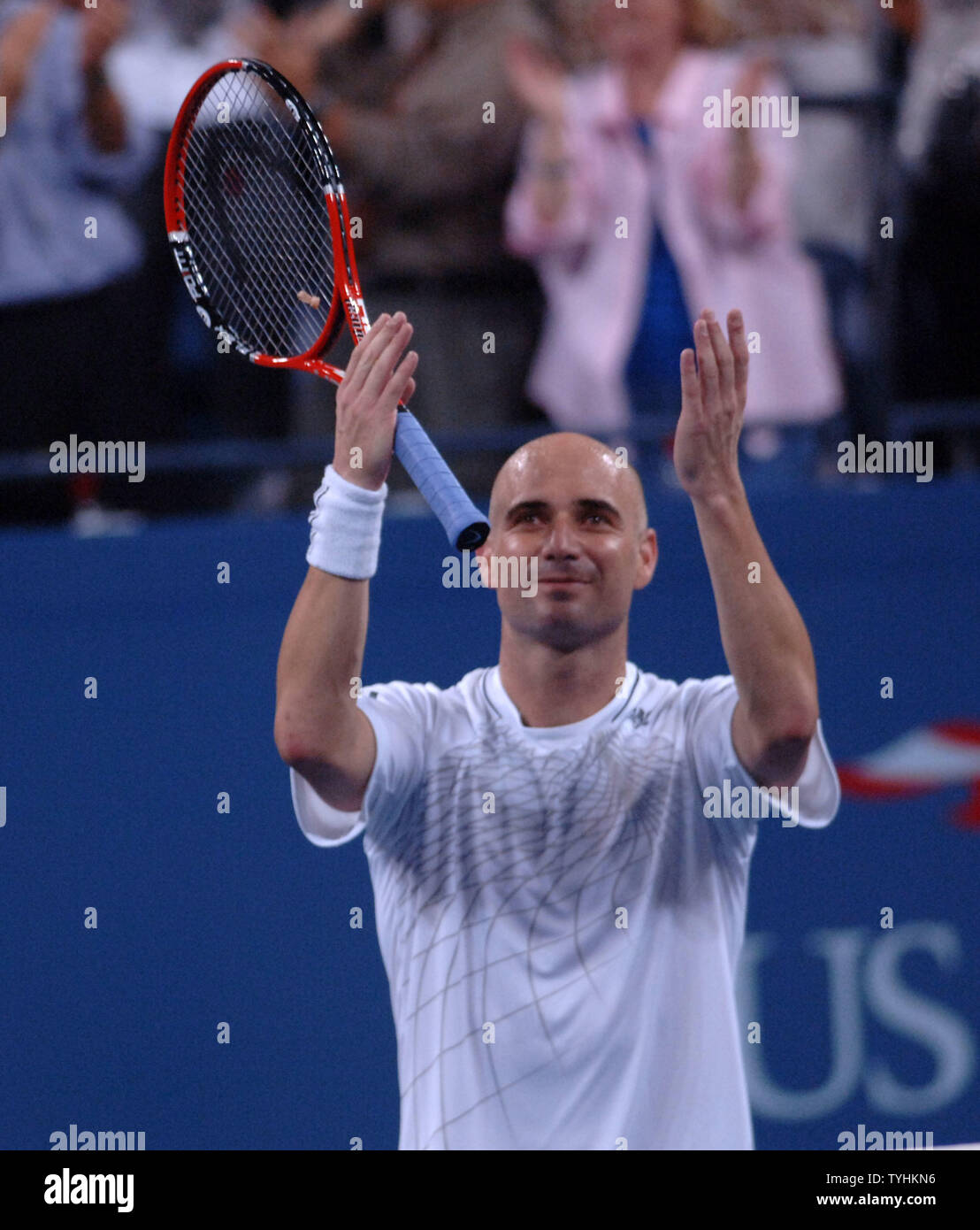 Andre agassi celebrates victory hi-res stock photography and images - Alamy
