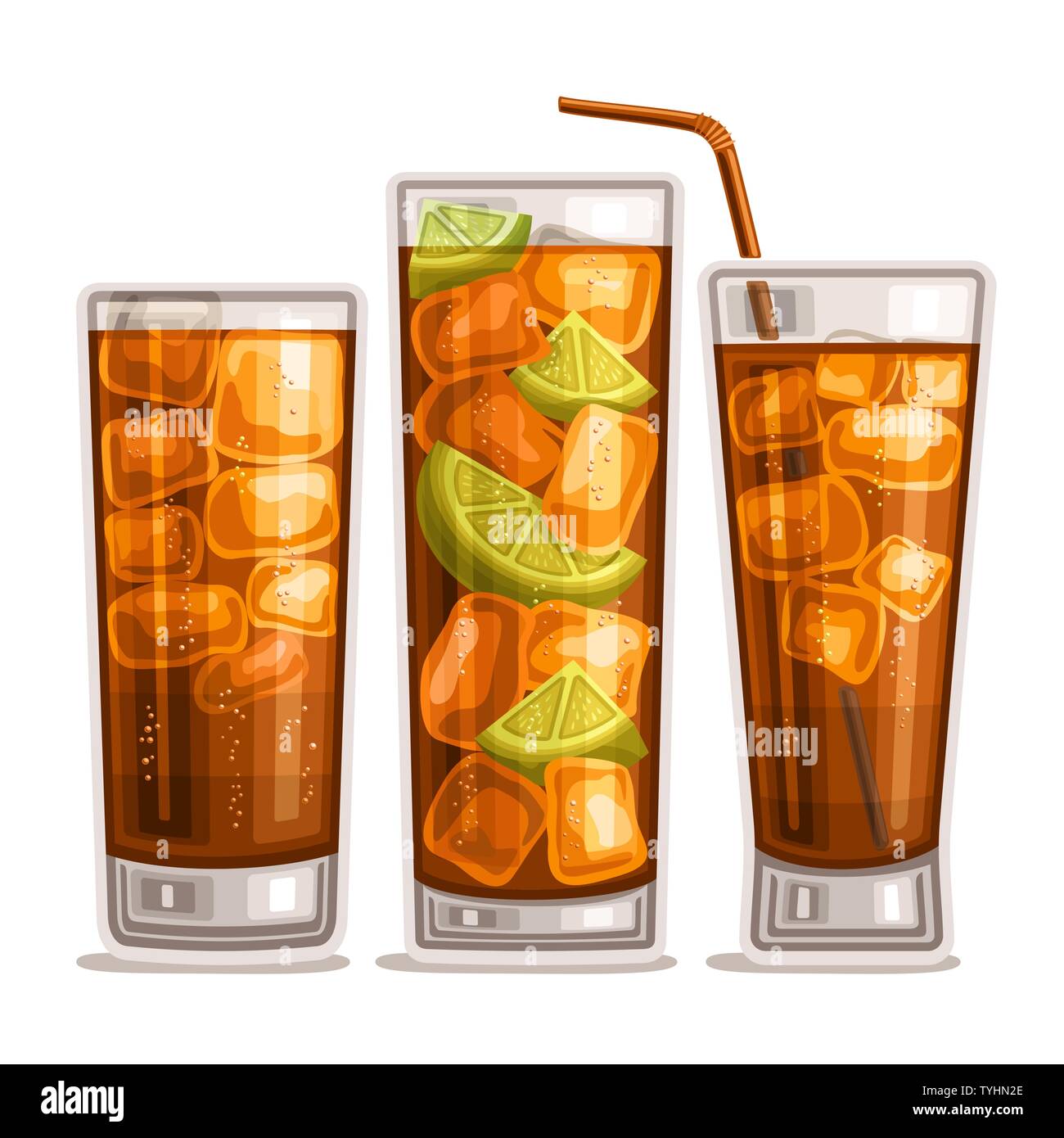 Vector set of fizzy Drinks Stock Vector Image & Art - Alamy