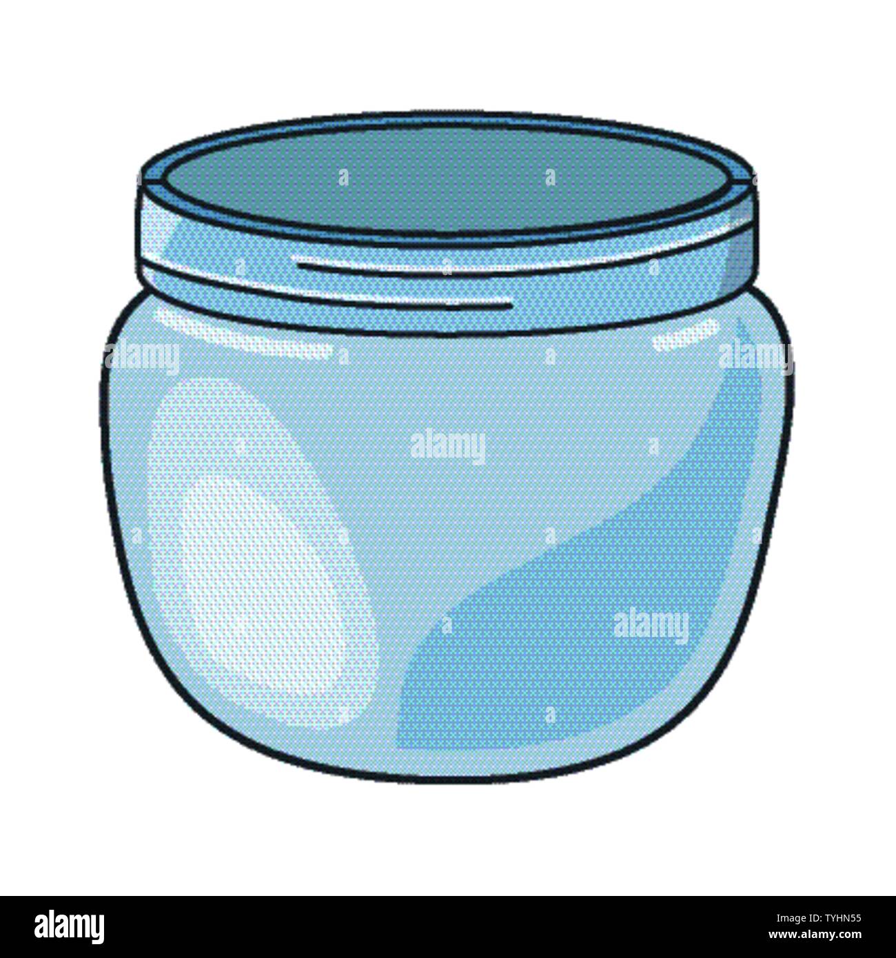 mason jar bottle cartoon vector illustration graphic design Stock ...