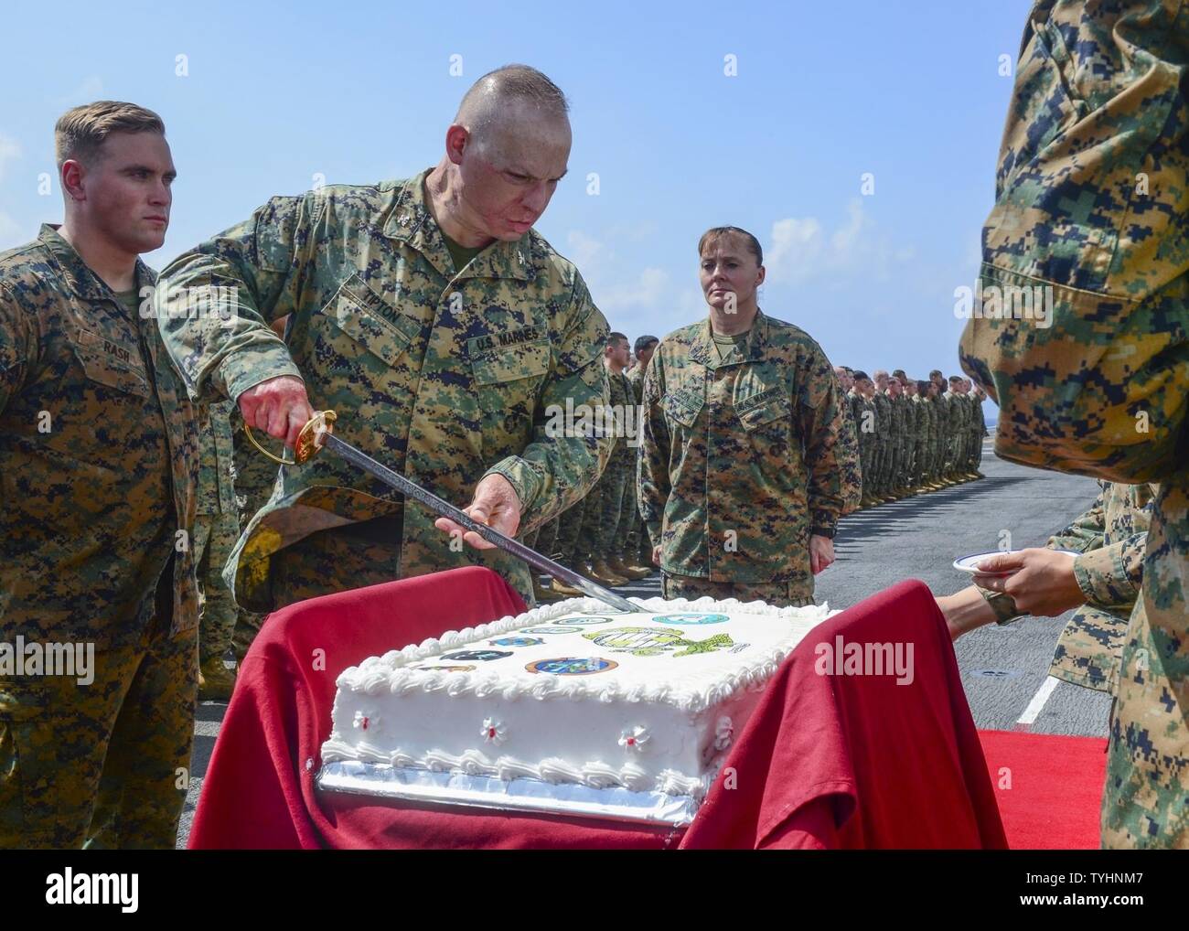 CHINA SEA (Nov. 10, 2016) Col. Clay Tipton, commanding officer of the ...