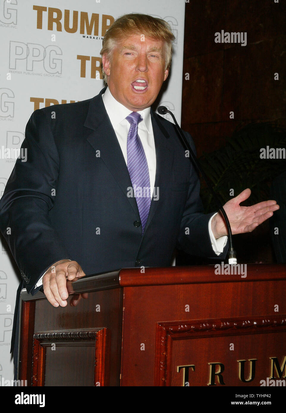 Donald Trump attends the celebration for his "Trump" magazine going ...