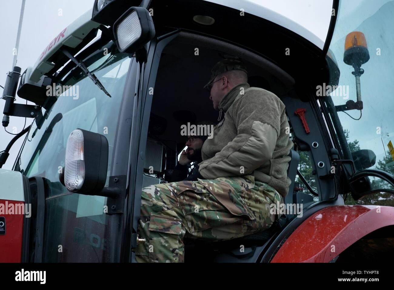 U.S. Army Lt. Col. Brett Forbes, assigned to the 7th Army Training ...