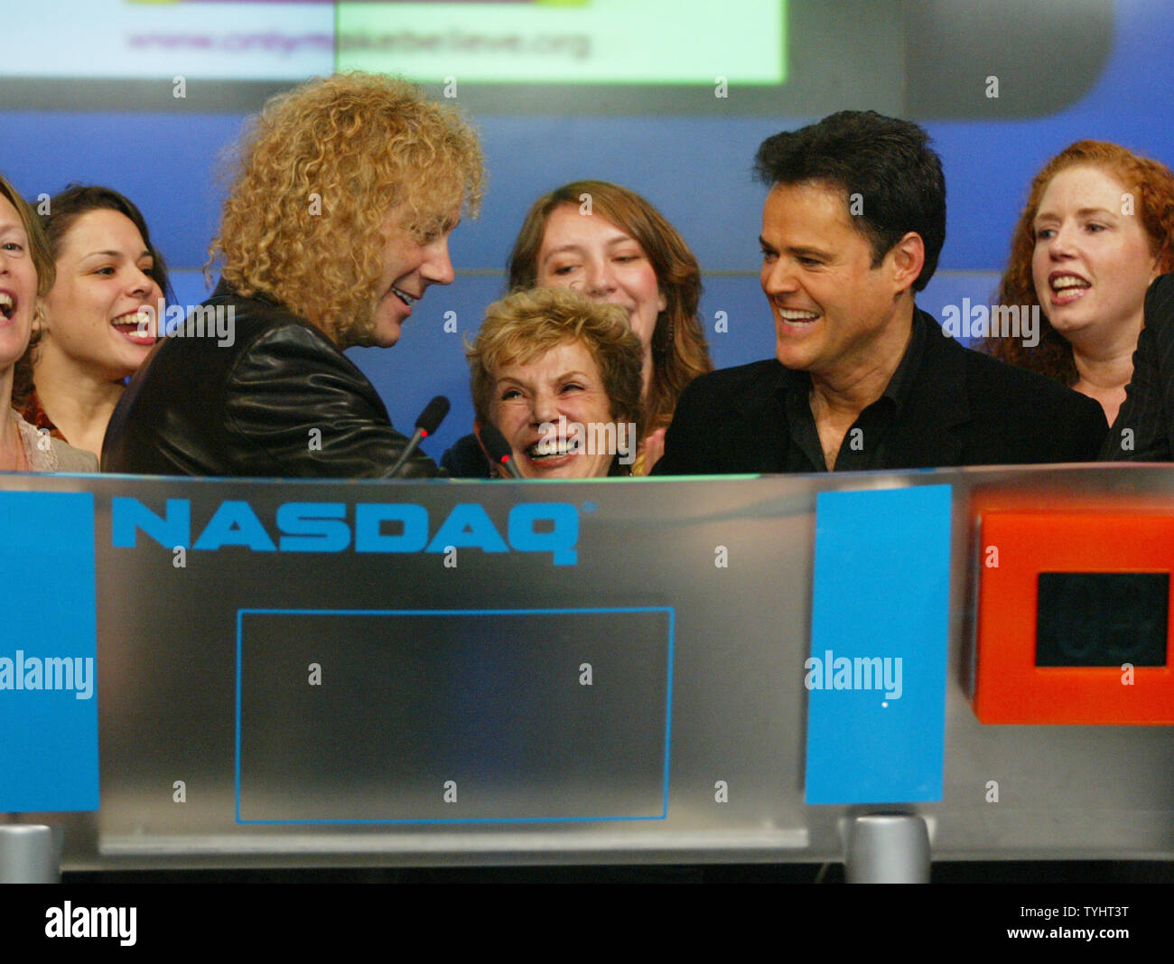 (left to right): David Bryan (Bon Jovi), Dena Hammerstein and Donny ...