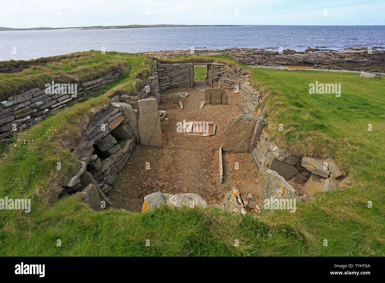 The Knap of Howar Neolithic building on Papa Westray Orkney Stock Photo ...
