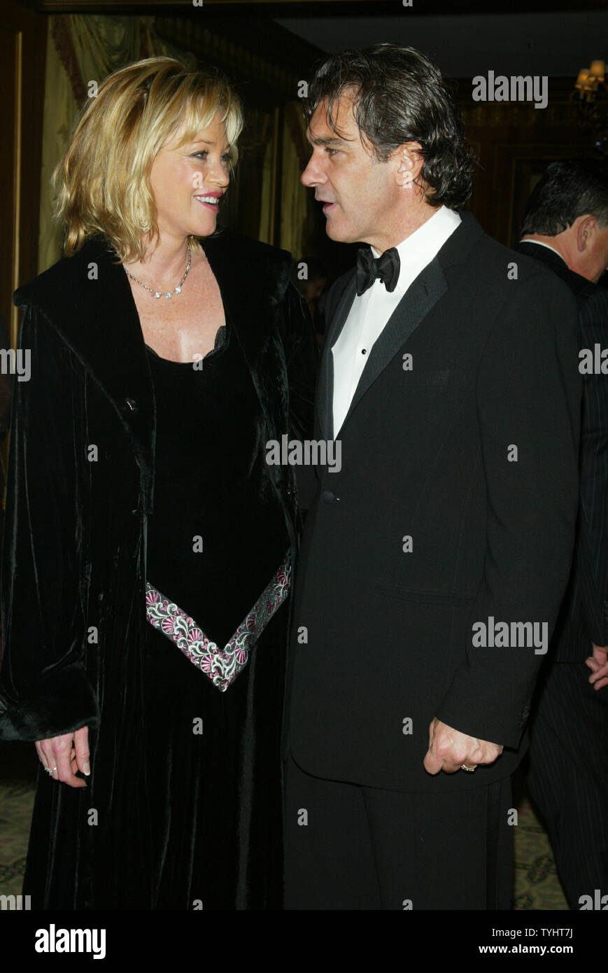 Melanie Griffith and husband Antonio Banderas arrive at the Queen Sofia ...