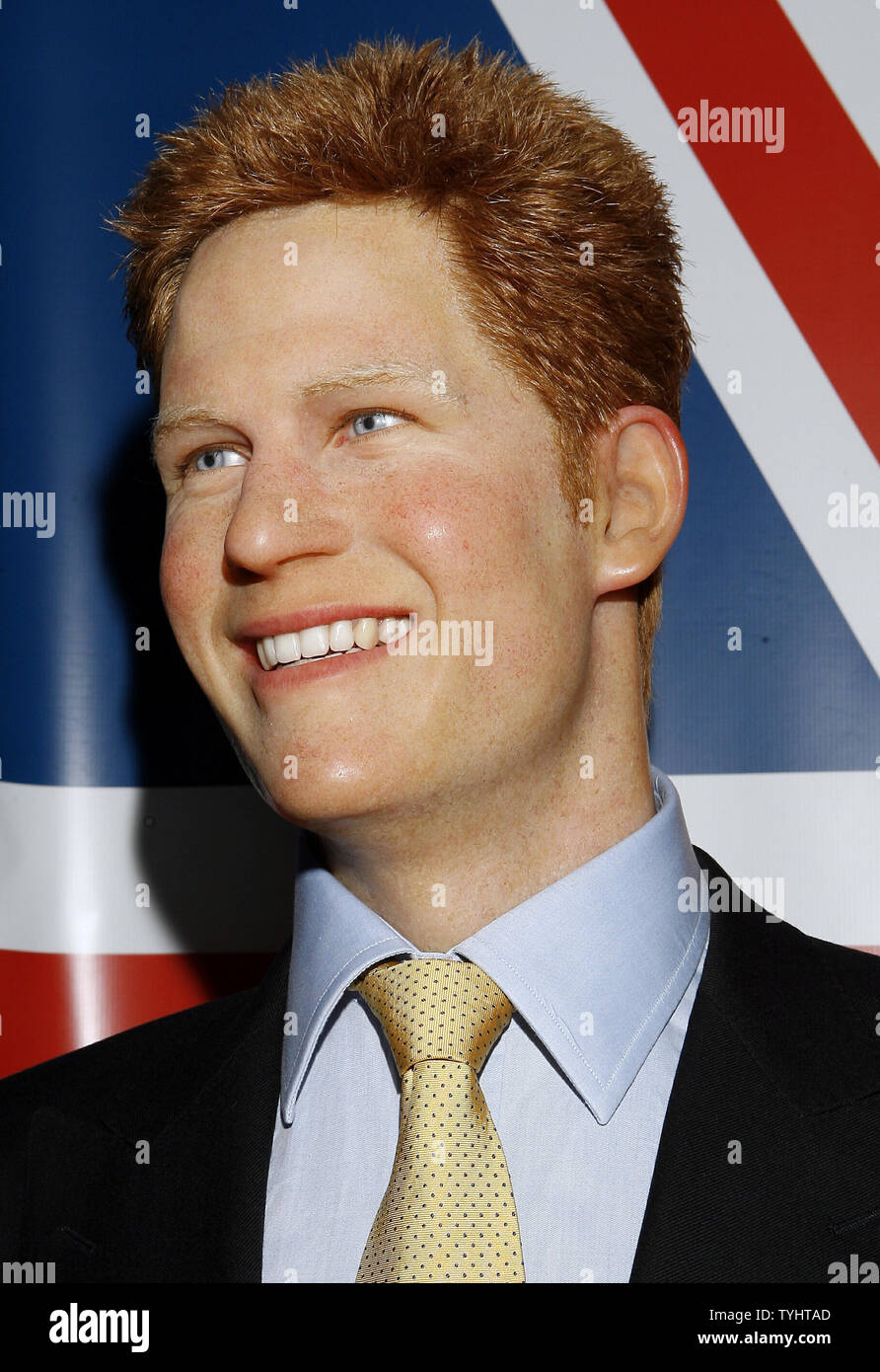 A Prince Harry wax figure is on display at Madame Tussauds New York in ...