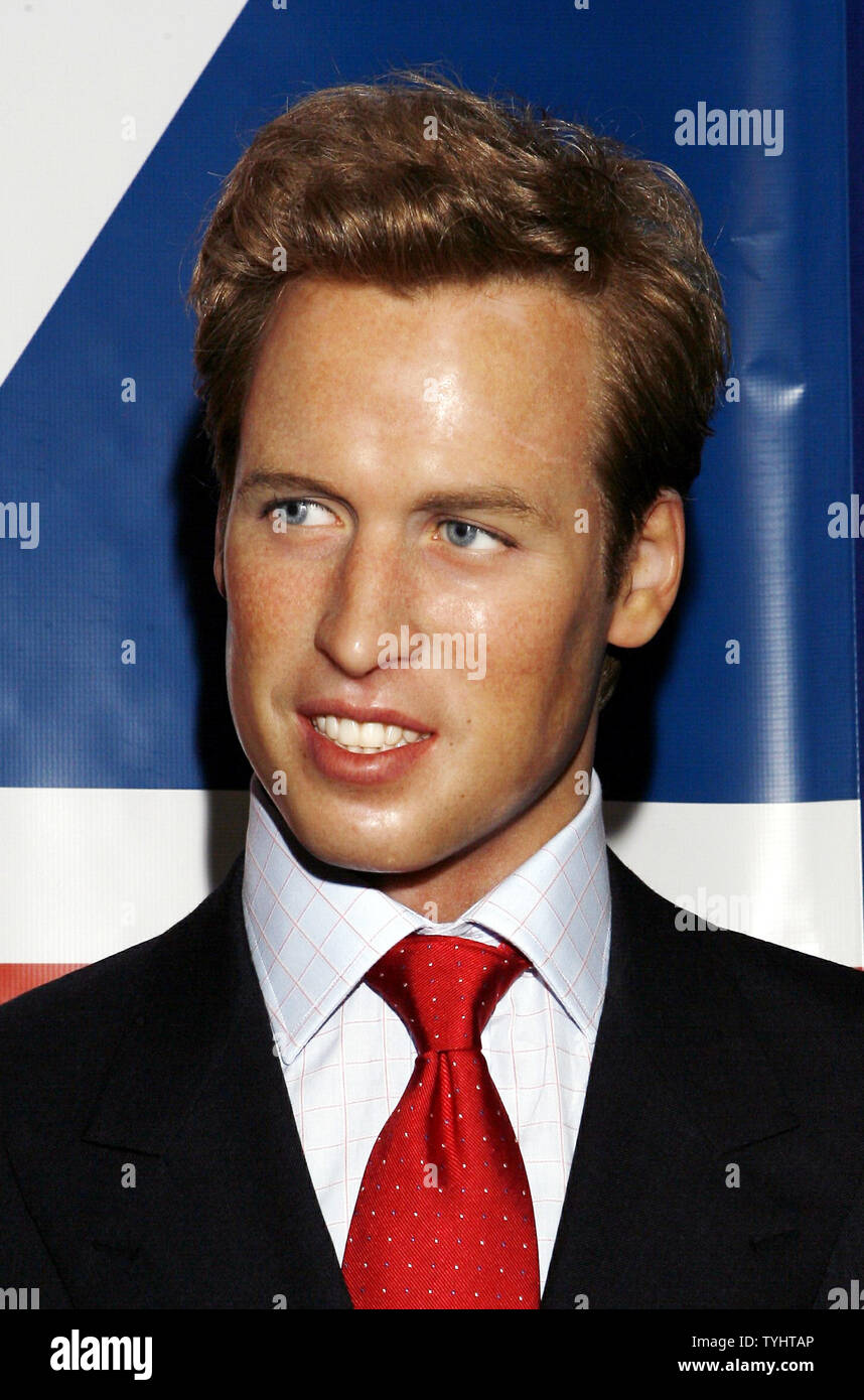 A Prince William wax figure is on display at Madame Tussauds New York ...
