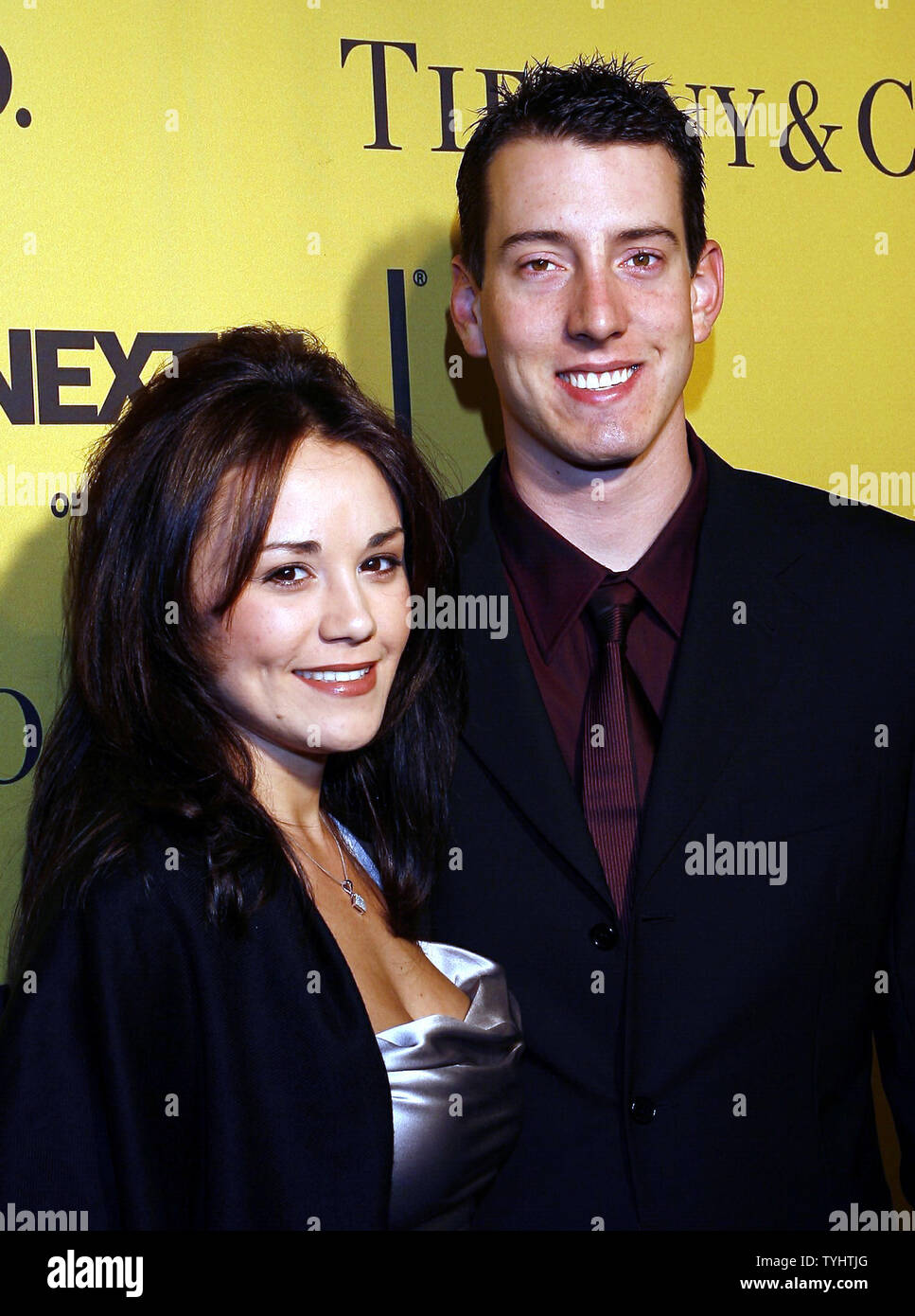 Kyle Busch and girl friend Erica Dewey arrive on the red carpet at ...