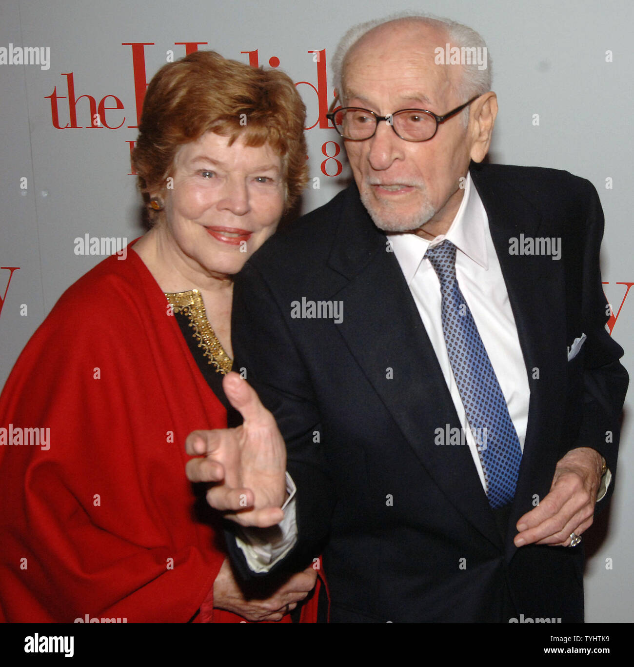 Husband and wife acting team Eli Wallach and Anne Jackson attend the ...
