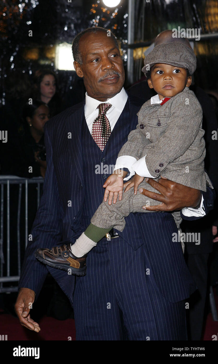 Danny Glover and Adesola Glover arrive on the red carpet during the ...
