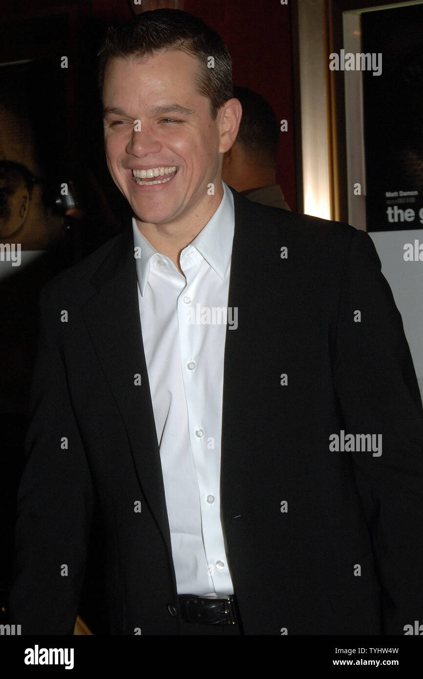 Actor Matt Damon arrives for the world premiere of his film "The Good ...