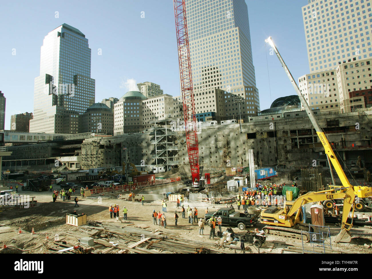 Construction of the 1,776-foot tall Freedom Tower at Ground Zero begins ...