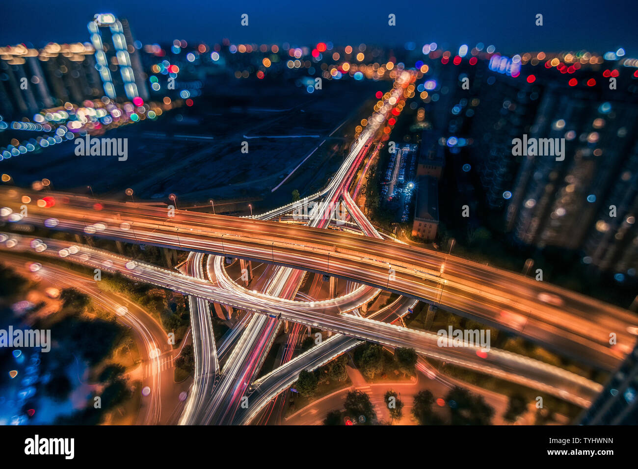 Rail and car bridges hi-res stock photography and images - Alamy